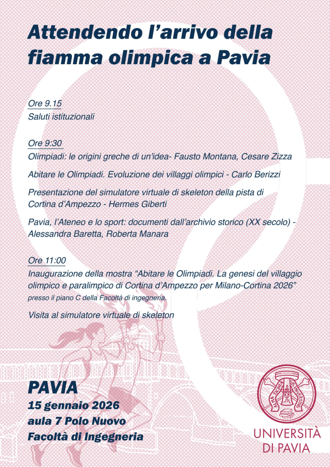 “Attendendo l’arrivo della fiamma olimpica a Pavia”: all'Università una ...